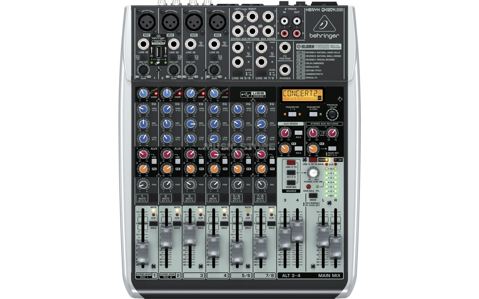 Behringer QX1204 USB keverőpult - ANALÓG KEVERŐ