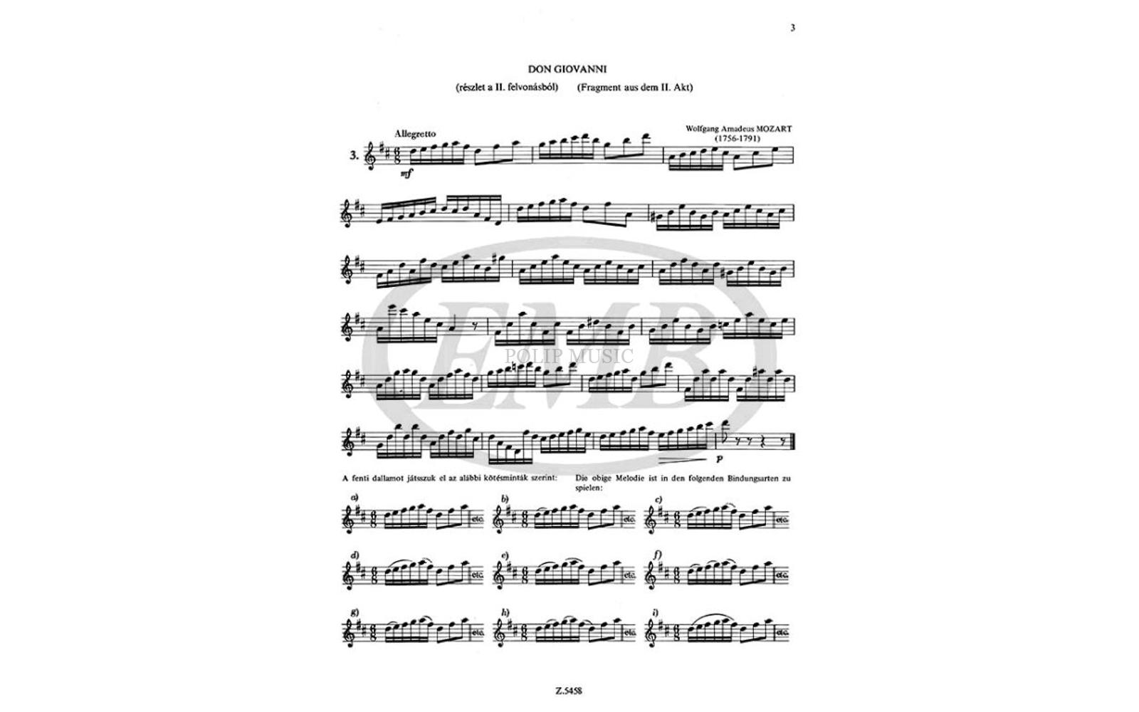 Jeney Zoltán Fuvolaiskola II. ( Régi kiadás) - FUVOLA KOTTÁK