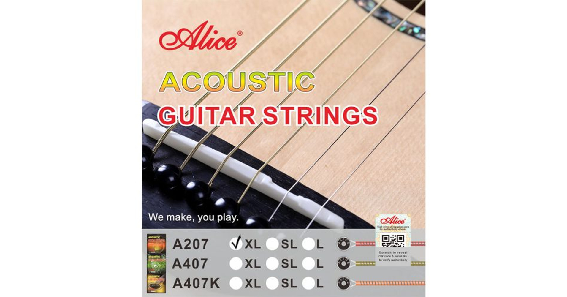 Alice A207-XL 10-47w Extra Light akusztikus gitárhúr szett - AKUSZTIKUS ...