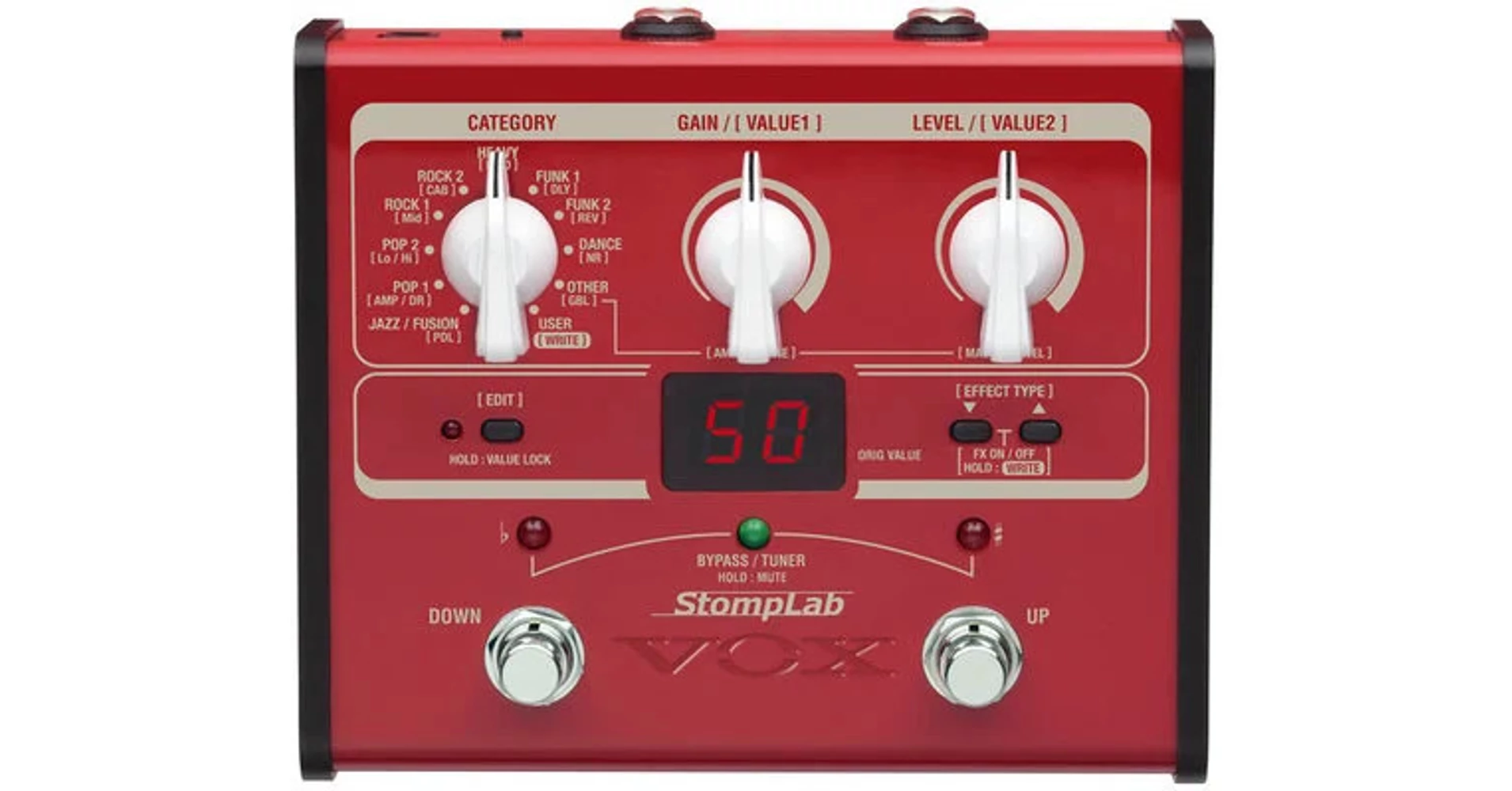 VOX StompLab 1B basszus multieffekt - MULTIEFFEKT